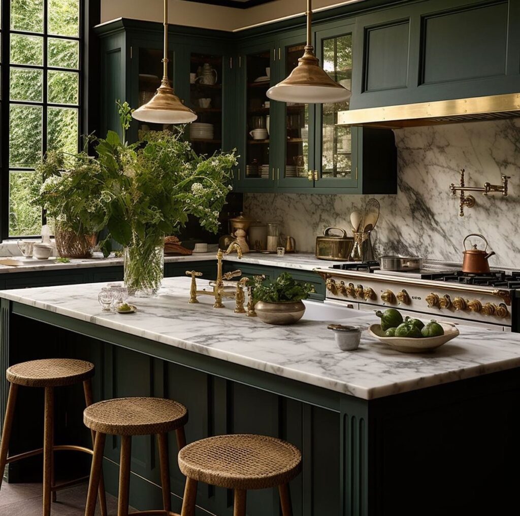 29 Lush Green Kitchen Designs That Bring Nature Indoors - Archi Refresh