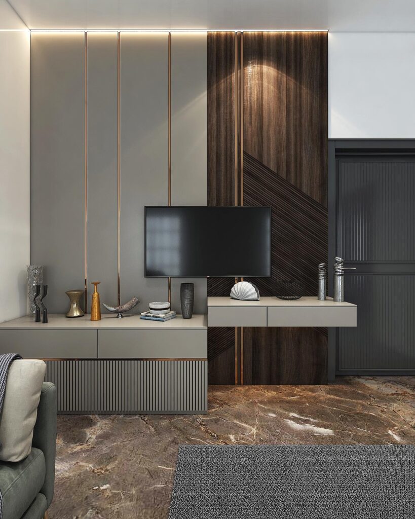 35 TV Wall Design Ideas to Upgrade Your Modern Living Room - Archi Refresh