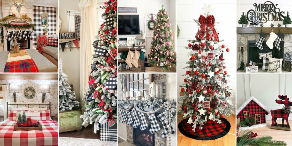 24 Buffalo Check Christmas Decor Ideas for a Cozy Cabin Look - Archi ...