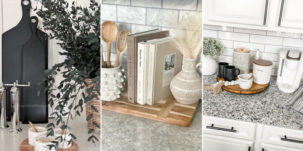 35 Simple and Modern Kitchen Counter Decor Ideas - Archi Refresh