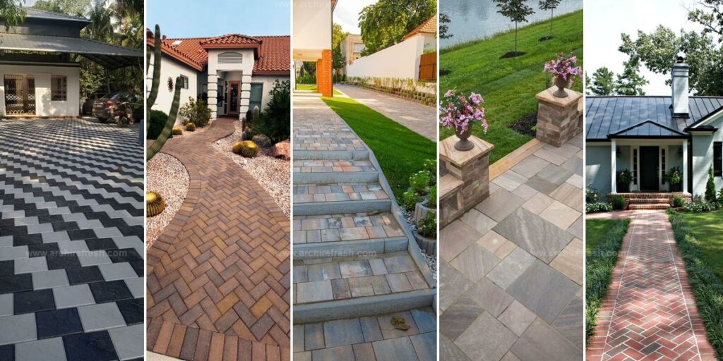 27 Pavers Walkway Ideas to Blend Elegance and Function - Archi Refresh