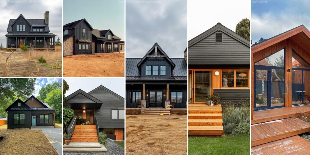 30 Black and Cedar House Exterior Ideas for Farmhouses and Cabins ...